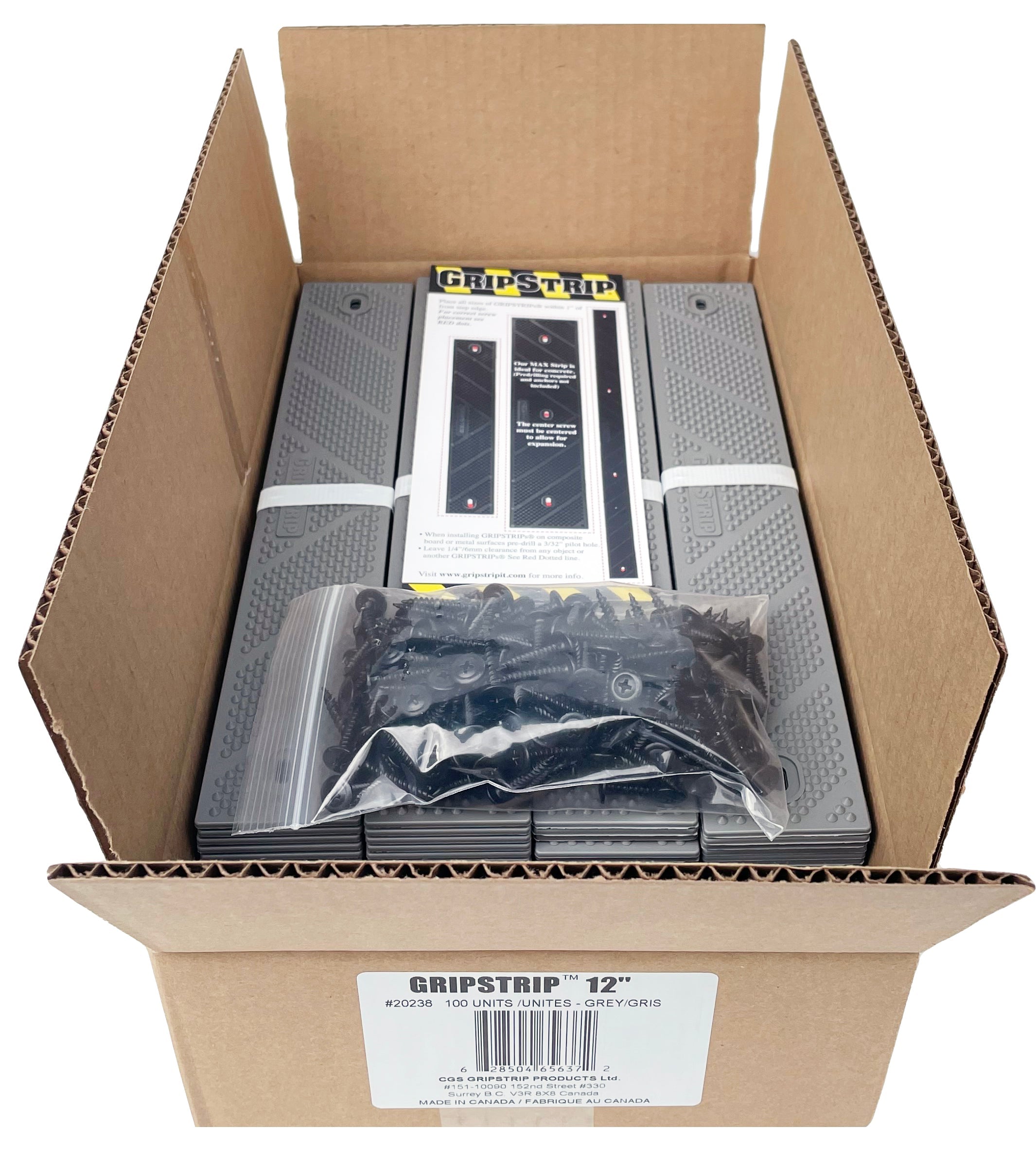 GripStrip Extension 2" x 12" screws included – GripStrip (CA)